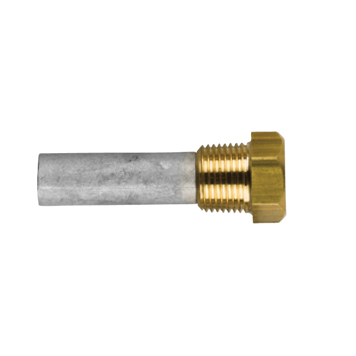 Zinc anode Caterpillar, engine, pencil anode with brass plug th.3/8 ...